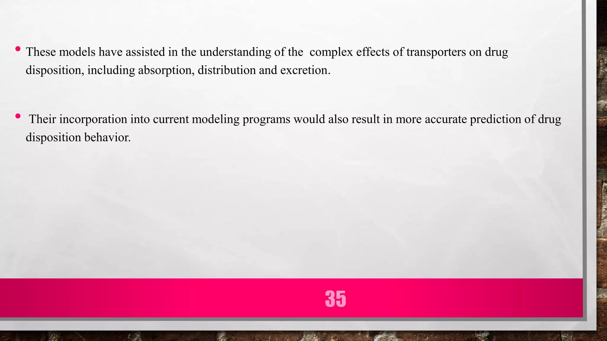 Computational modeling of drug disposition | PPTX
