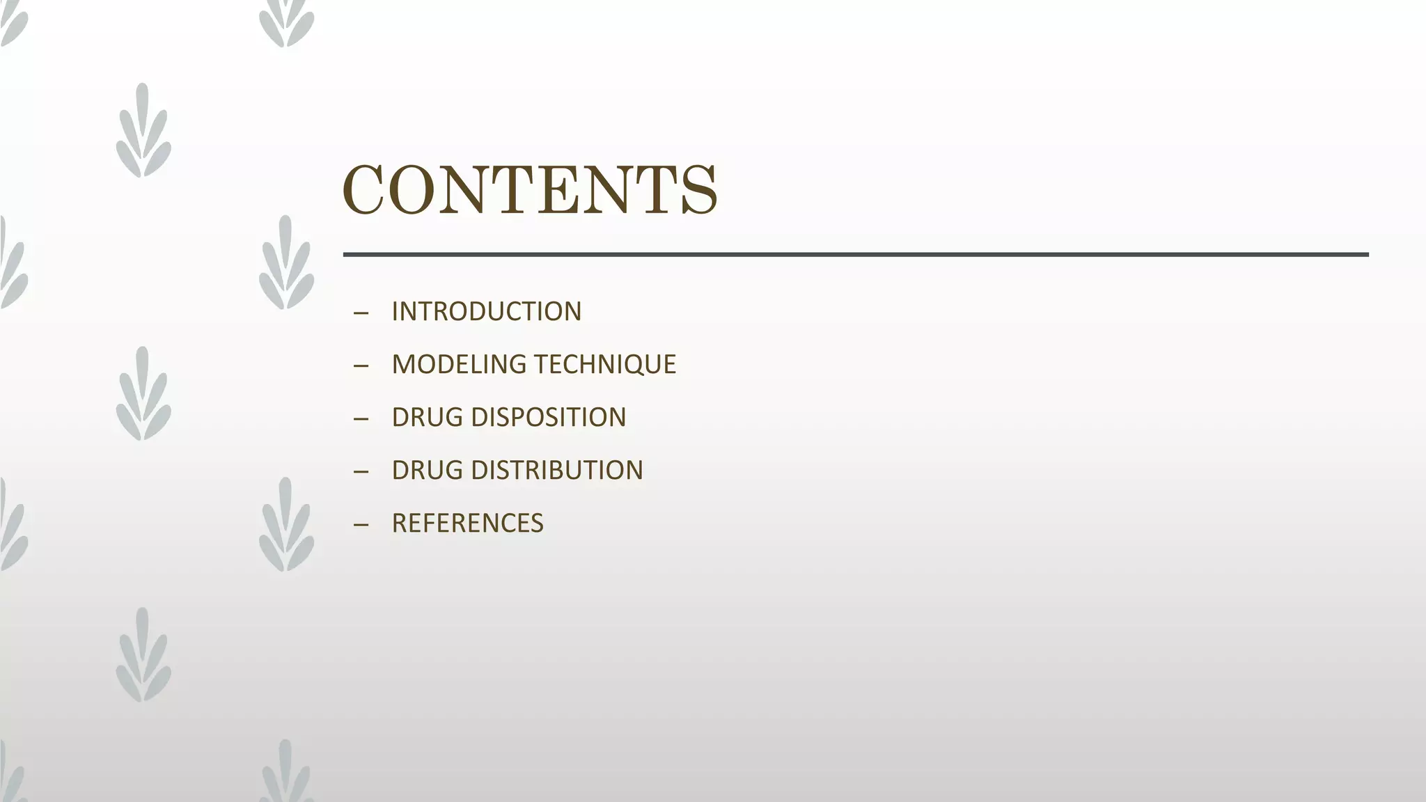 Computational Modeling Of Drug Distribution Ppt