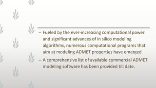 Computational modeling of drug distribution | PPT
