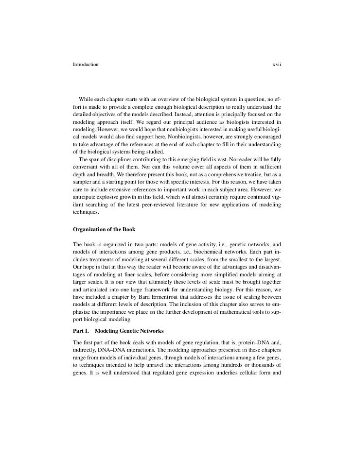 Computational Modeling Of Genetic And Biochemical Networks