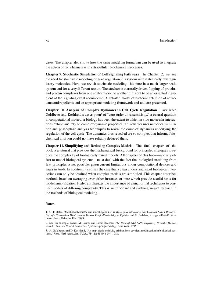 Computational Modeling Of Genetic And Biochemical Networks