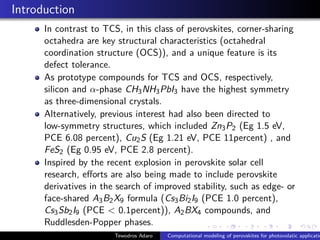 Computational modeling of perovskites ppt | PDF | Technology Industry ...