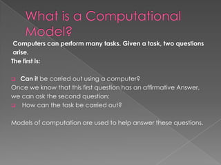 Computational model language and grammar bnf | PPTX | Programming Languages | Computing