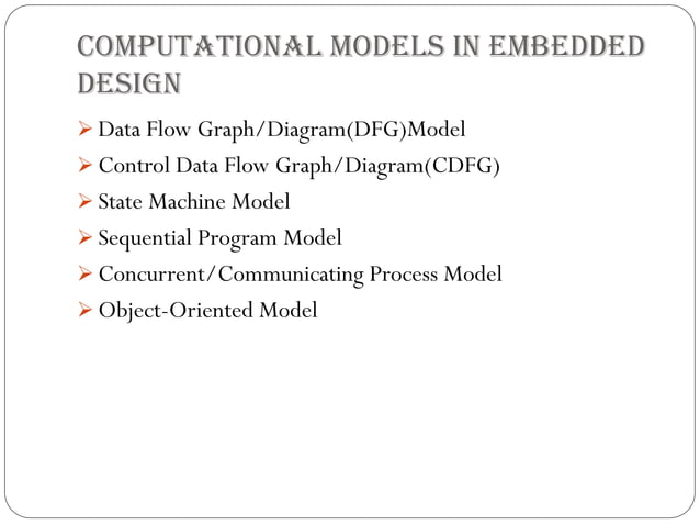Computational models in embedded design | PDF