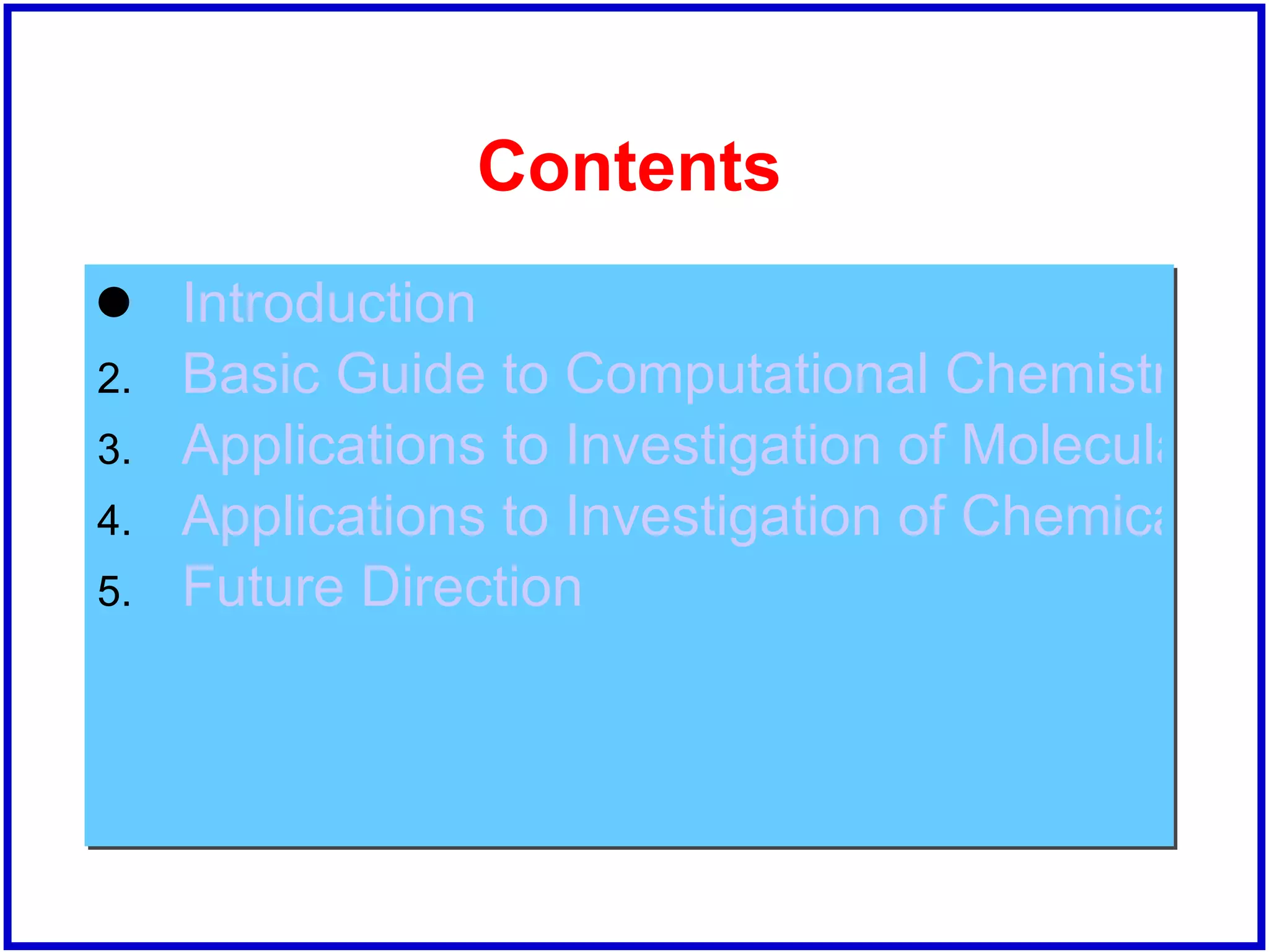 Computational Organic Chemistry | PPT