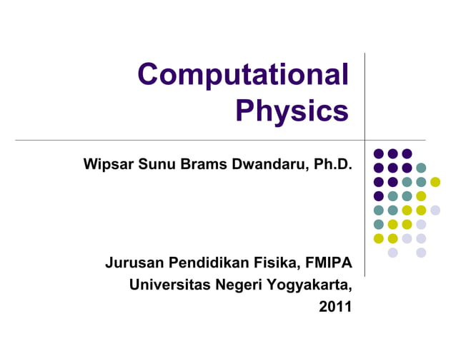Computational Physics Ppt