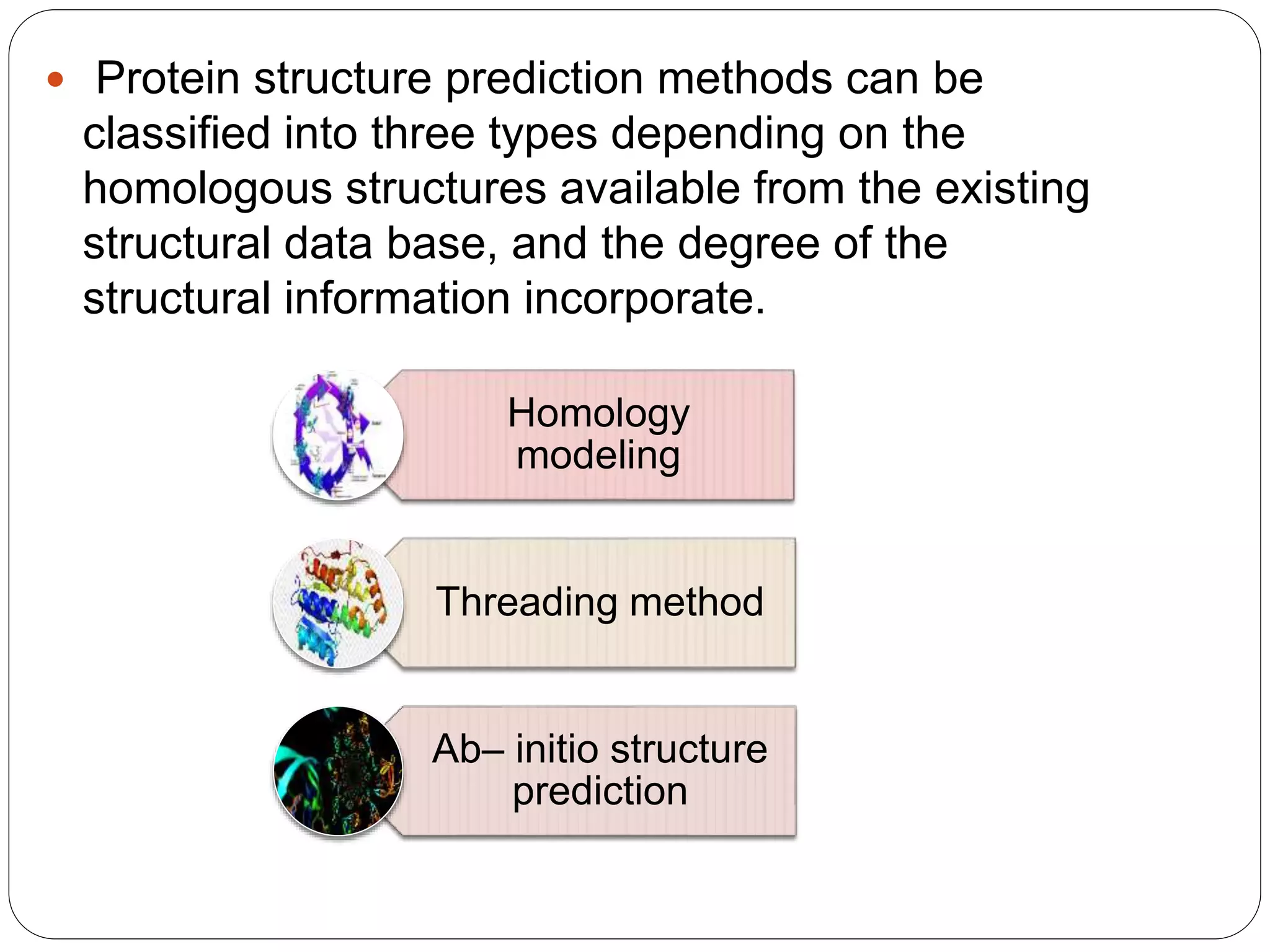 Computational predictiction of prrotein structure | PPTX
