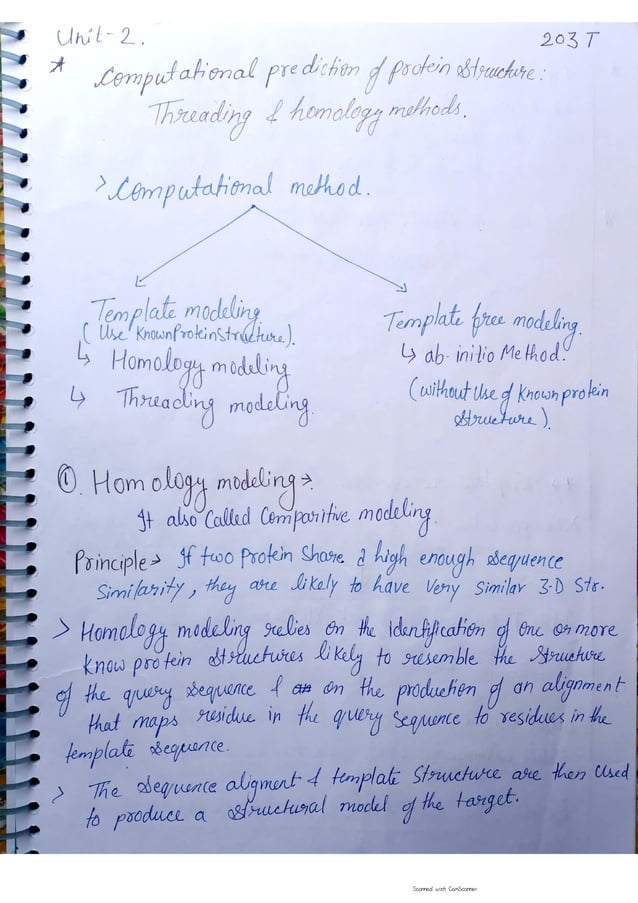 Computational Prediction Of Protein Structure Homology And Threading