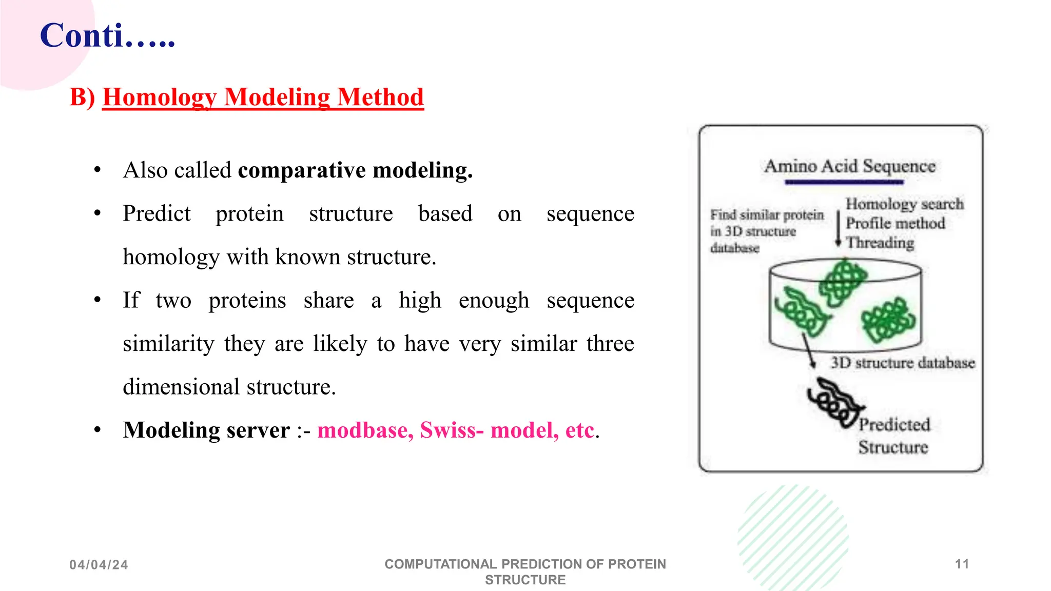 Computational Prediction Of Protein Structure Pptx