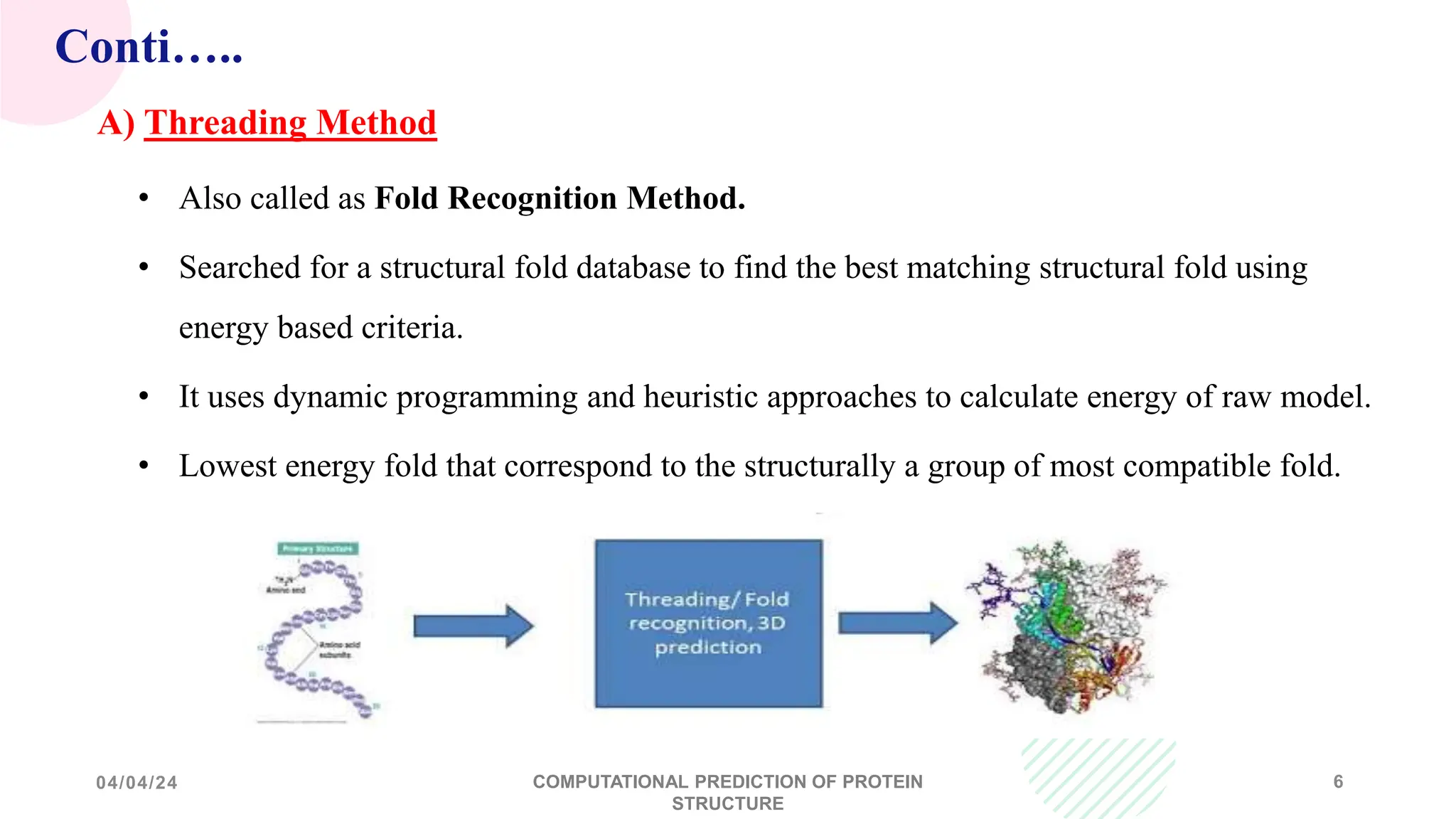 Computational Prediction Of Protein Structure Pptx