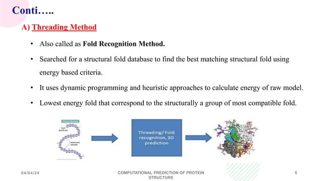Computational Prediction Of Protein Structure Pptx