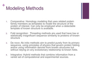 Modelling Proteins By Computational Structural Biology | PPT