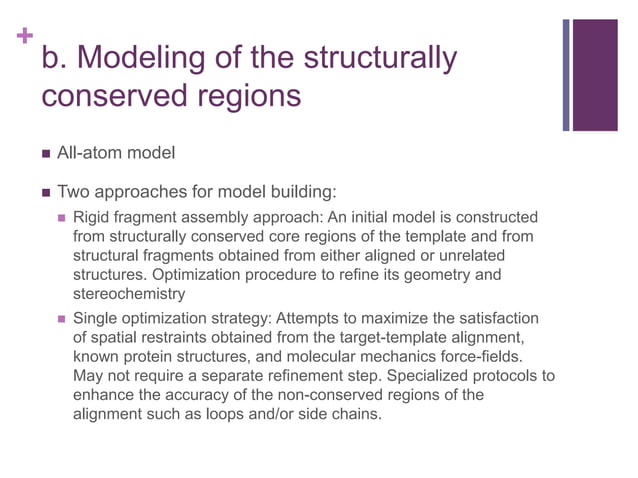 Modelling Proteins By Computational Structural Biology Ppt