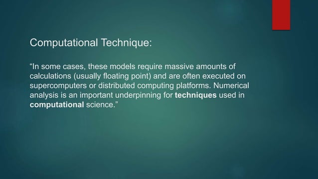 Computational technique | PPT
