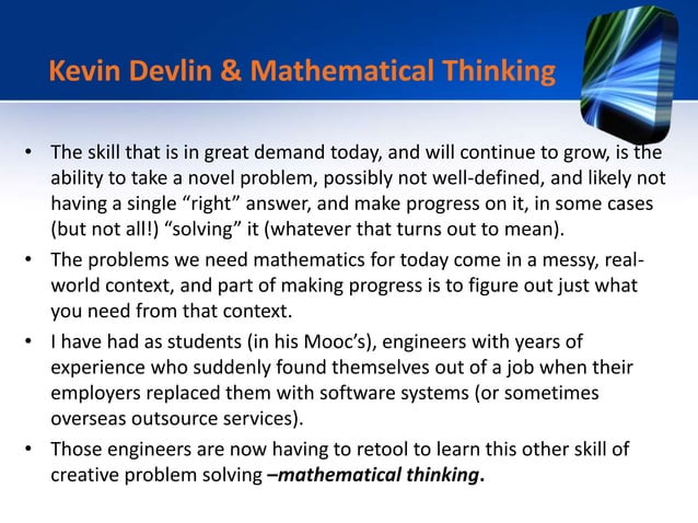 Computational Thinking - a 4 step approach and a new pedagogy | PPT