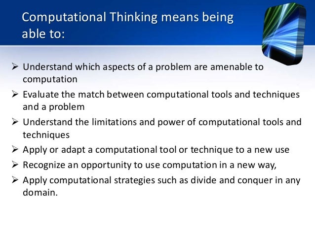 Computational Thinking A 4 Step Approach And A New Pedagogy