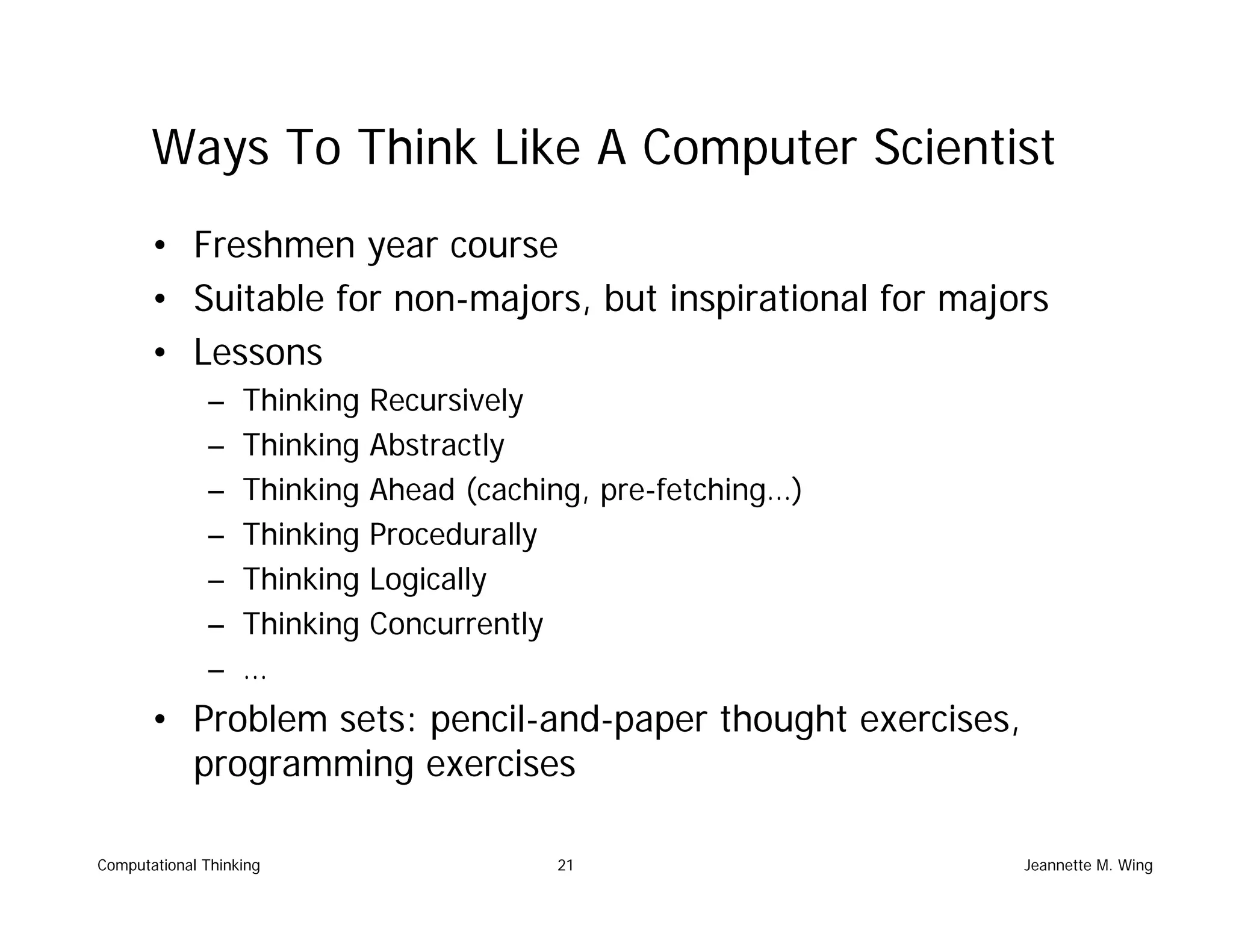 Computational Thinking | PDF