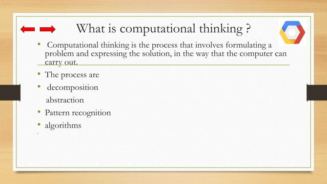 Computational thinking | PPTX