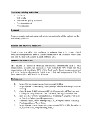 Computational thinking | DOCX