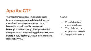 Computational Thinking | PDF