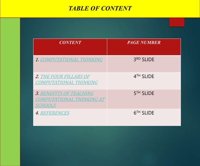 Computational Thinking Pptx Technology And Computing