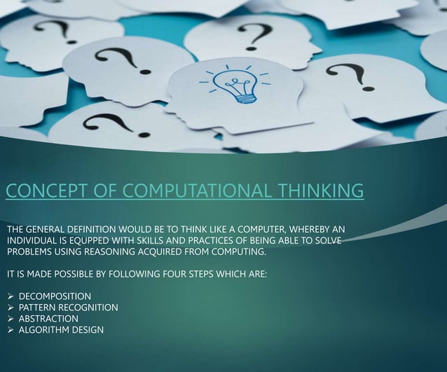 COMPUTATIONAL THINKING | PPTX | Technology & Computing