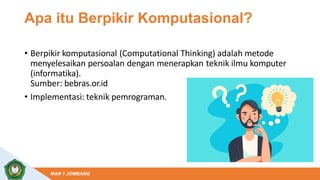 Computational Thinking informatika kelas XI | PDF