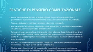 Computational thinking - Il pensiero computazionale | PPT