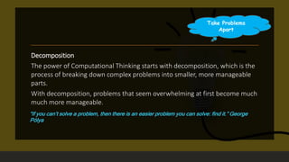 Computational Thinking - Middle School | PPTX