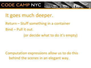 Getting the MVVM Kicked Out of Your F#'n Monads | PPT