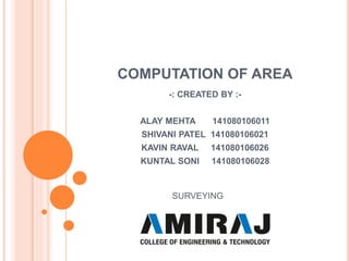 Computation of area | PPTX