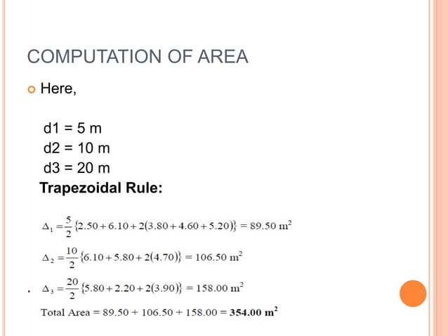 Computation of area | PPTX