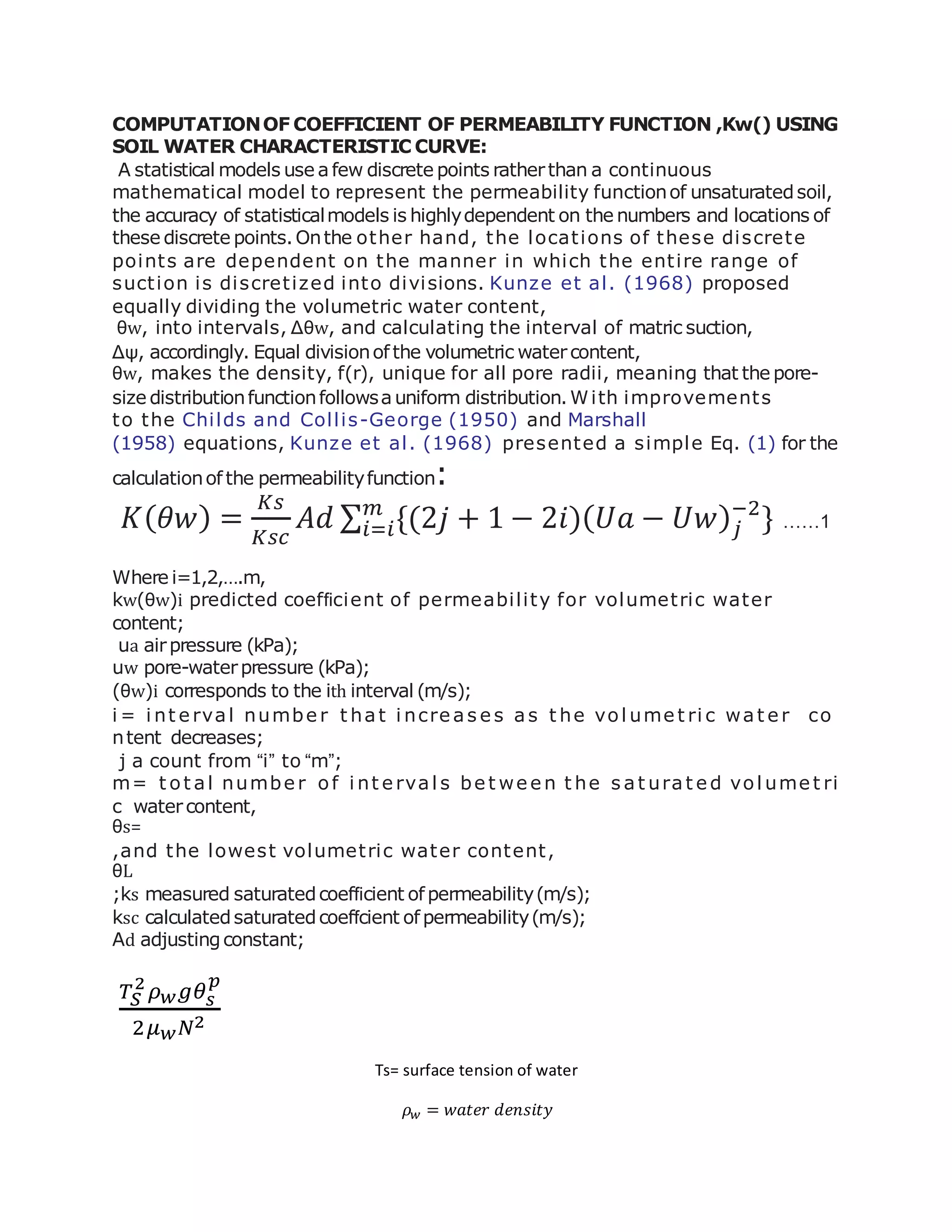 Computation of coefficient of permeability function | PDF