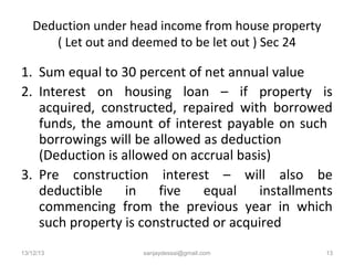 Computation of income from house property | PPT