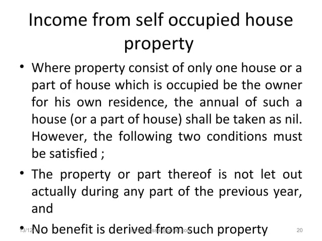 Computation of income from house property | PPT