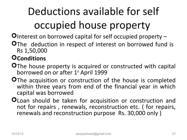 Computation of income from house property | PPT
