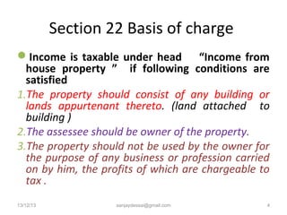Computation of income from house property | PPT