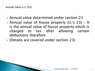 Computation of income from house property | PDF
