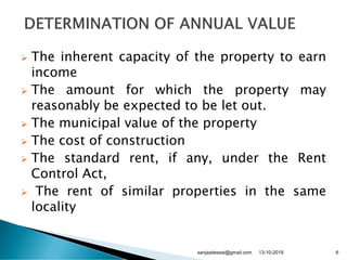 Computation of income from house property | PPT