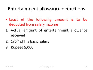 Computation of income from Salaries | PPTX