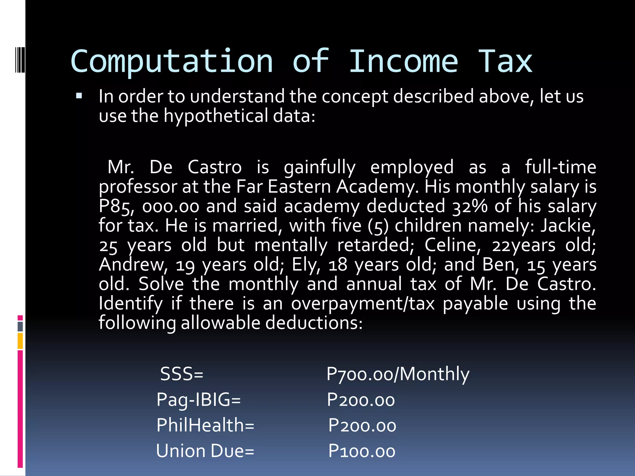 Computation of income tax | PPTX
