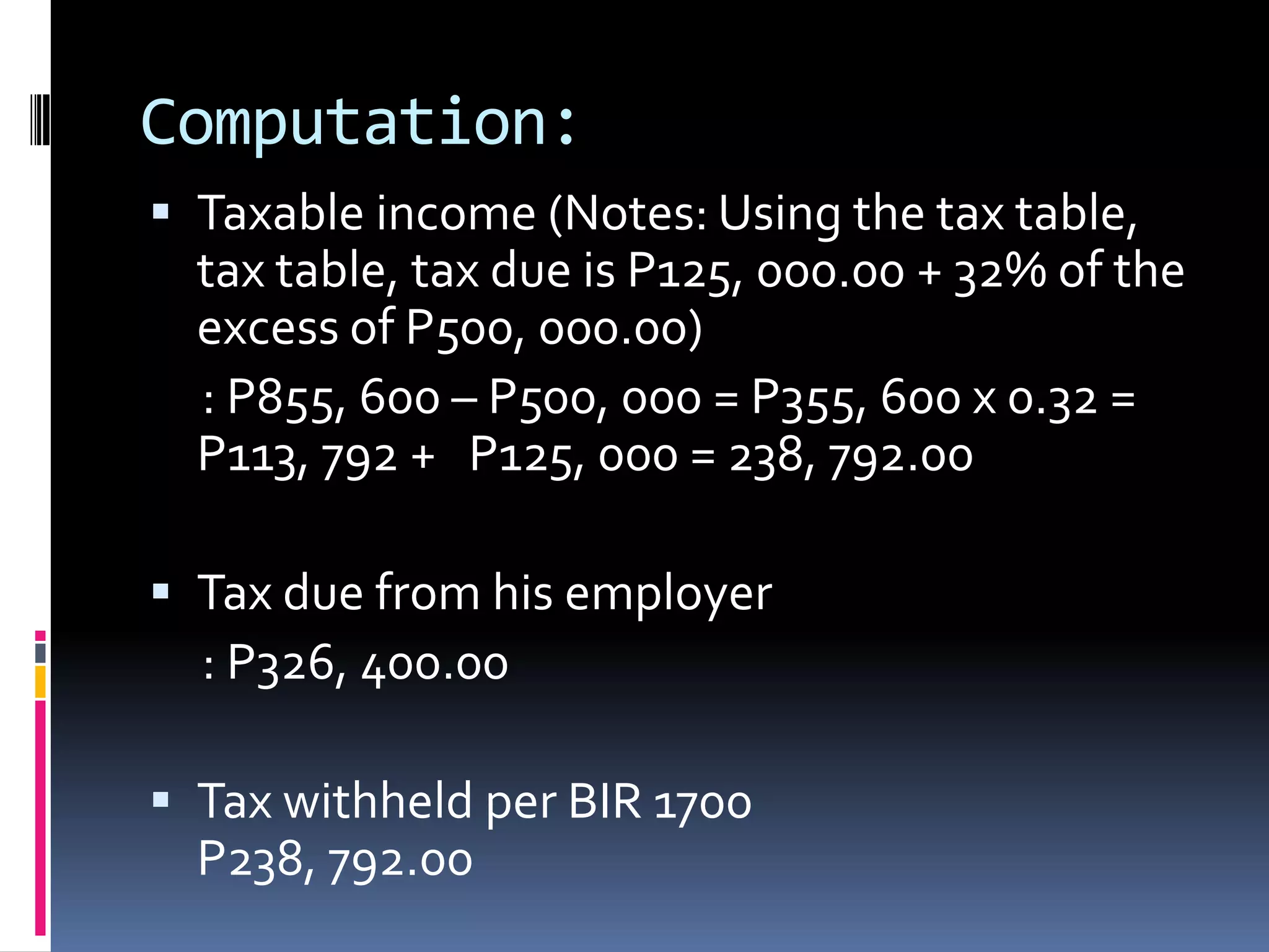Computation of income tax | PPTX
