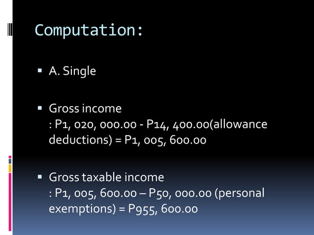 Computation of income tax | PPTX