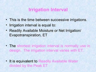 Computation of irrigation efficiency | PPT