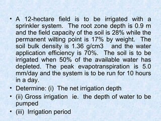 Computation of irrigation efficiency | PPT