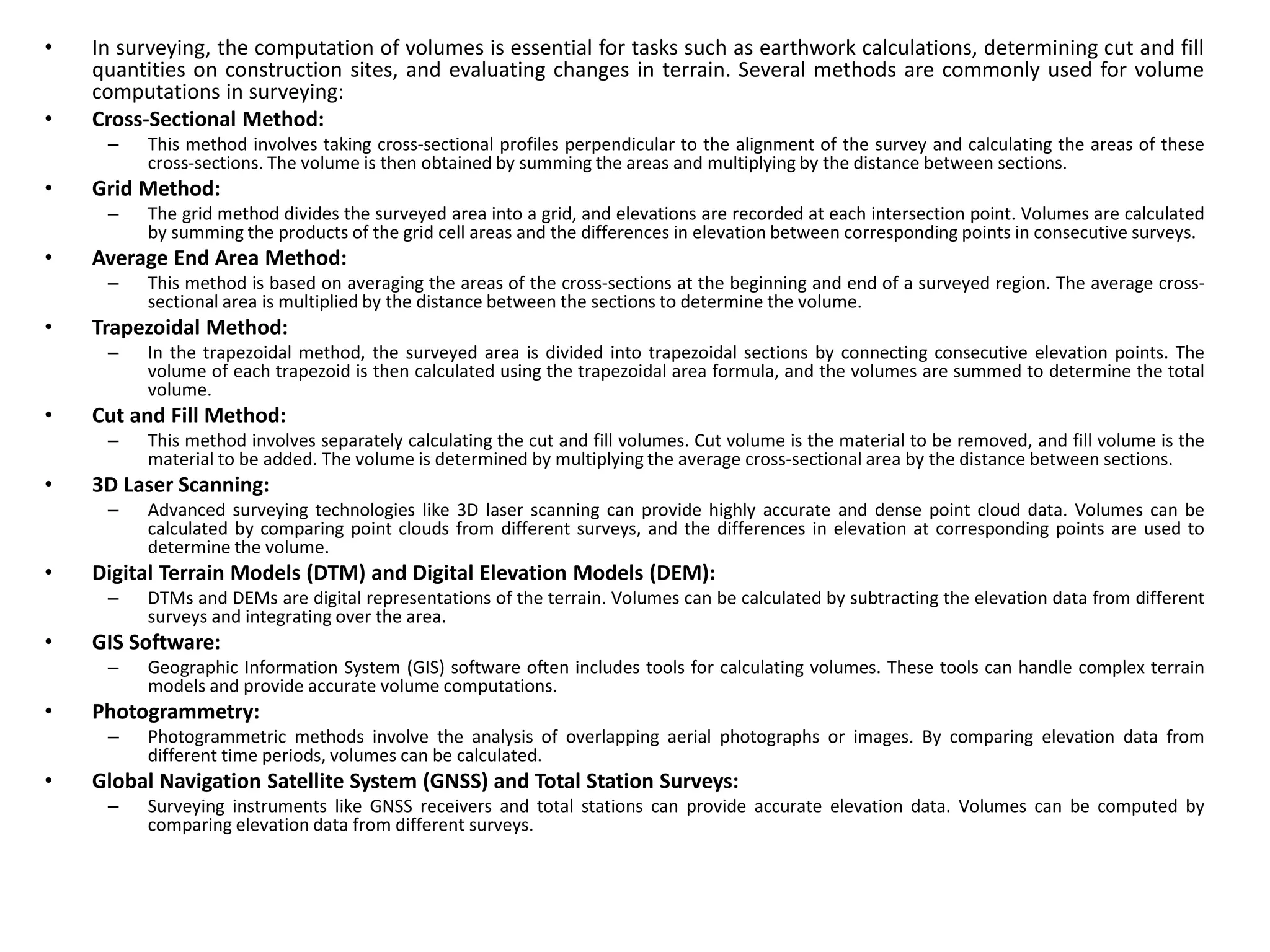 Methods of computation of volumes in surveying.ppt