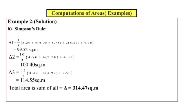 Computations of areas and volumes.pdf for engineers | PPT