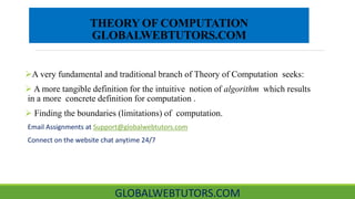 Computation theory Assignment Help | PPT
