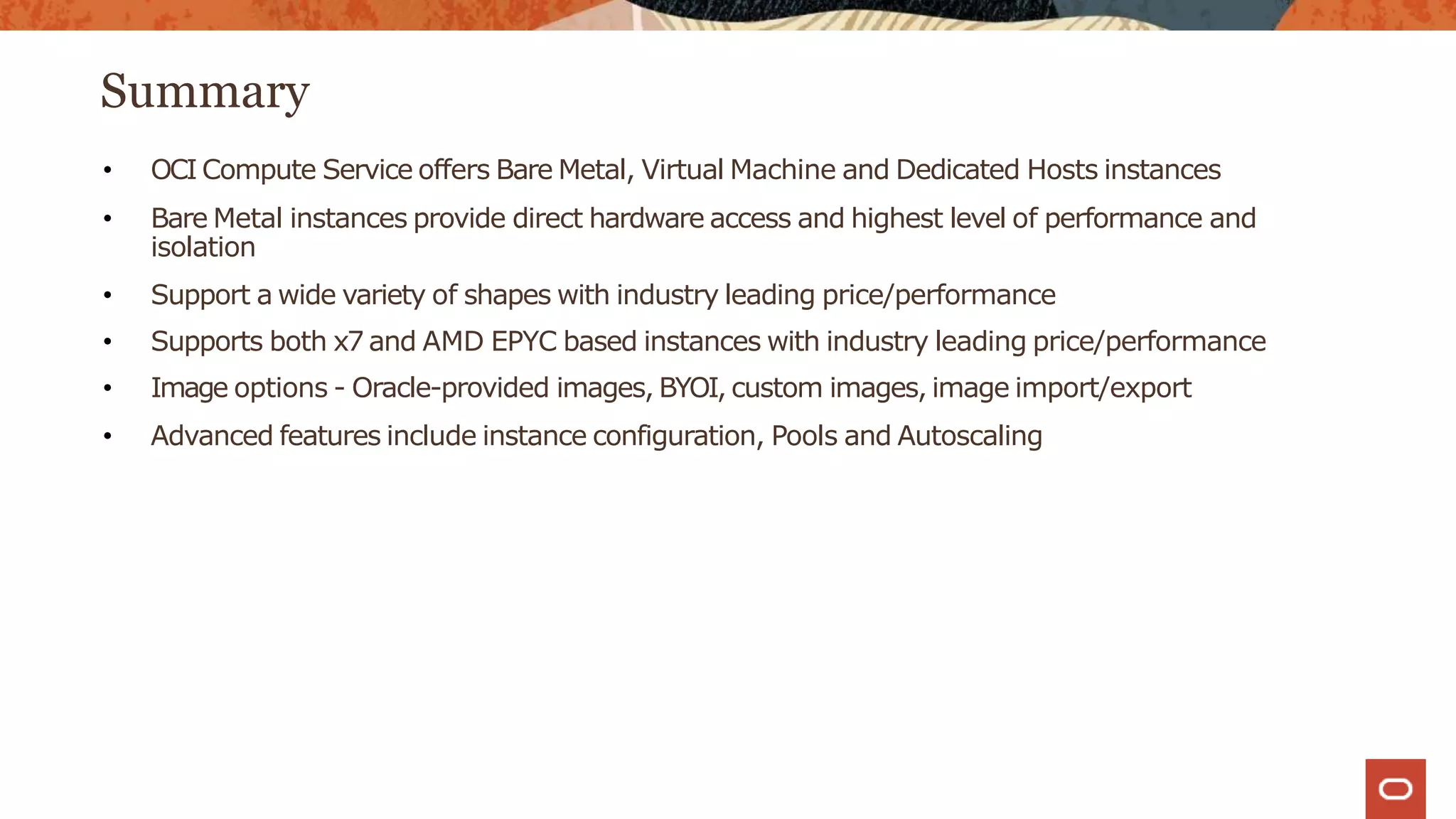 Oracle Cloud Infrastructure Compute Ppt