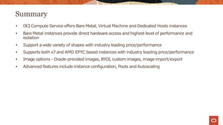 Oracle Cloud Infrastructure – Compute | PPT